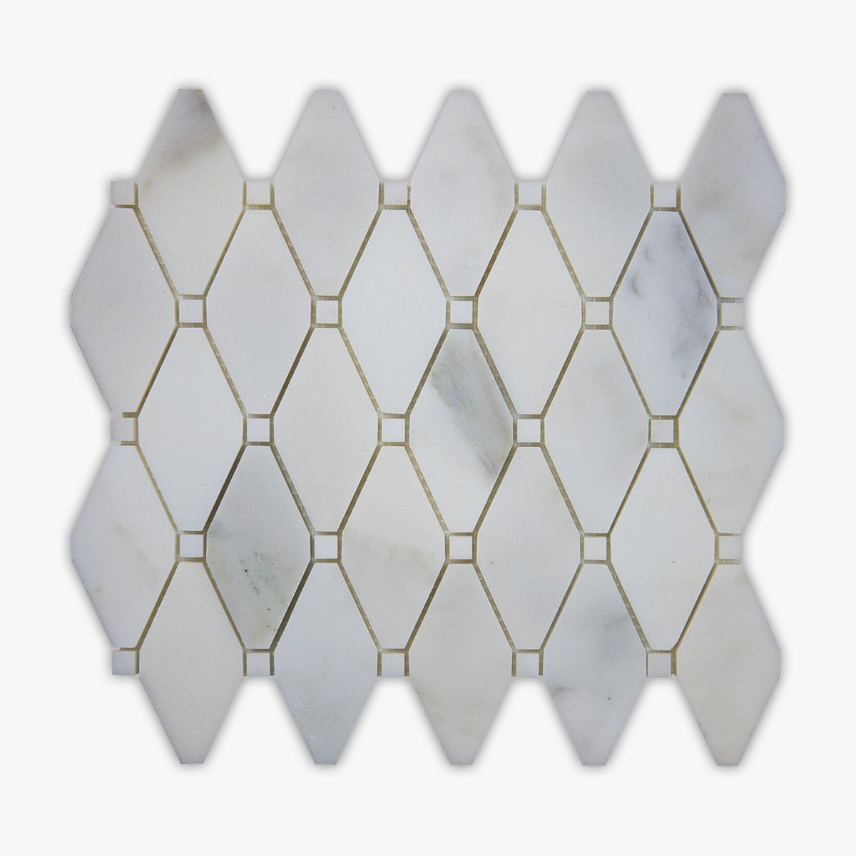 Calacatta Polished Long Octagon Marble Mosaic Tile – Direct Stone Source