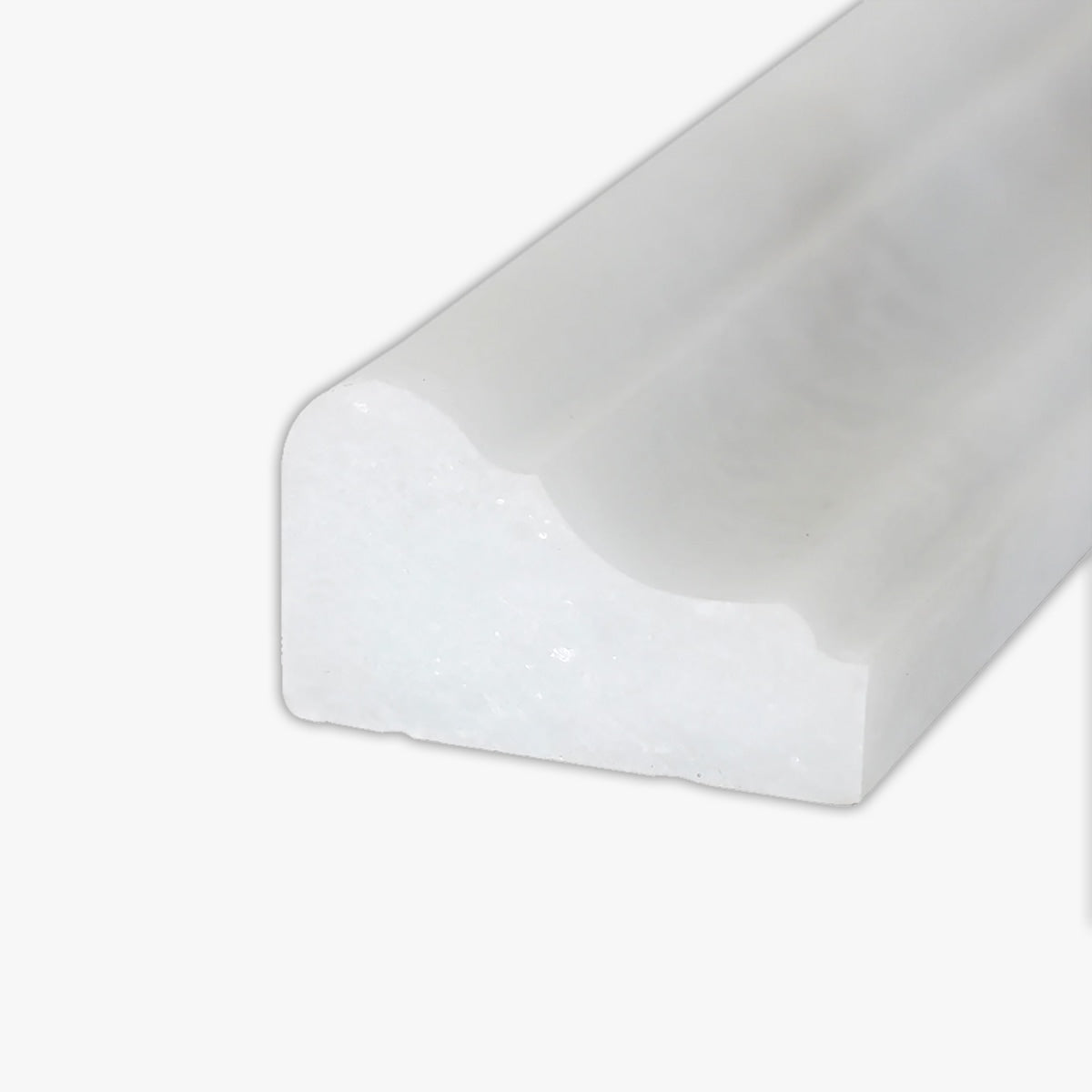 Snow White Polished 1 3/4x12 Cornice Marble Molding – Direct Stone Source