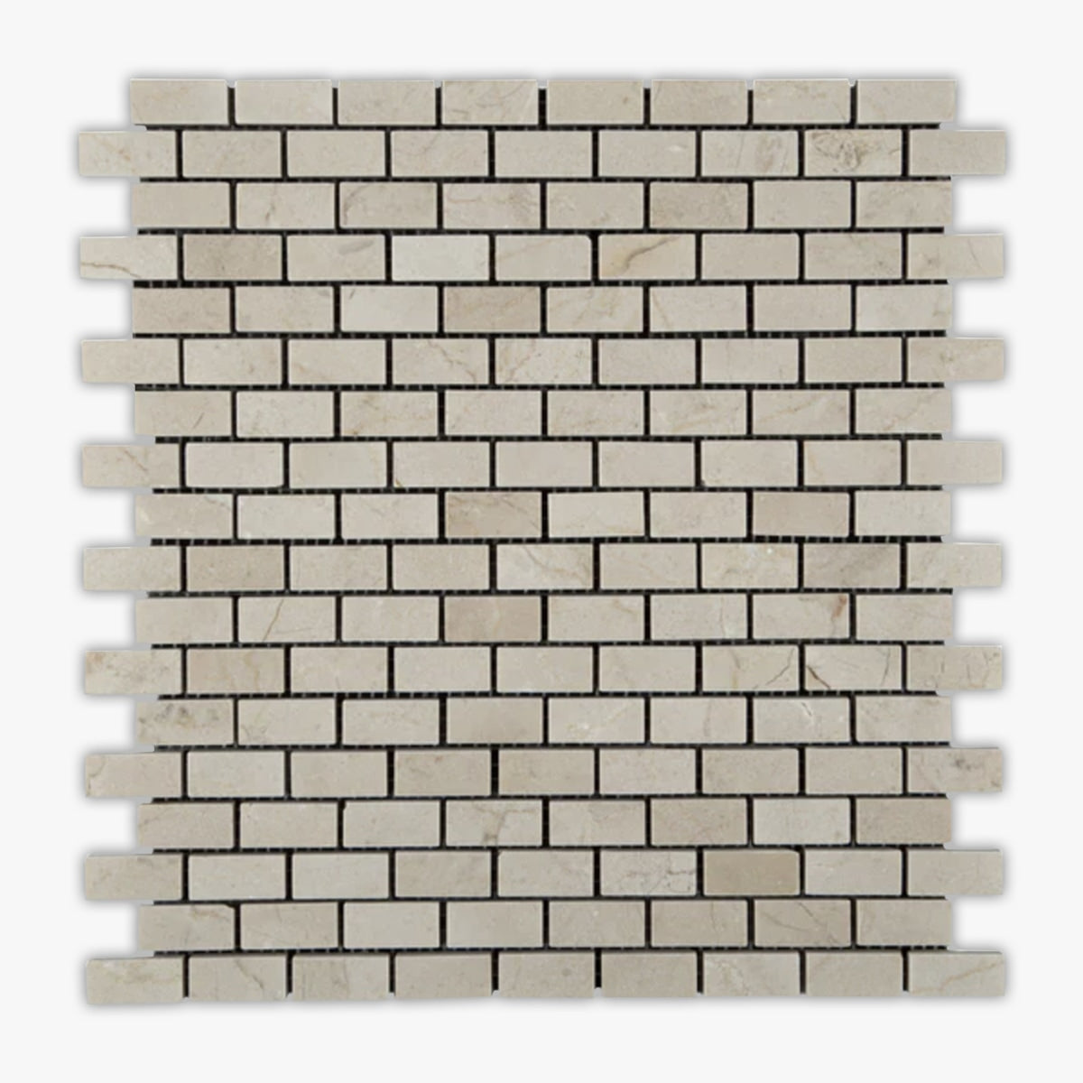Crema Marfil Honed 1x2 Brick Marble Mosaic – Direct Stone Source